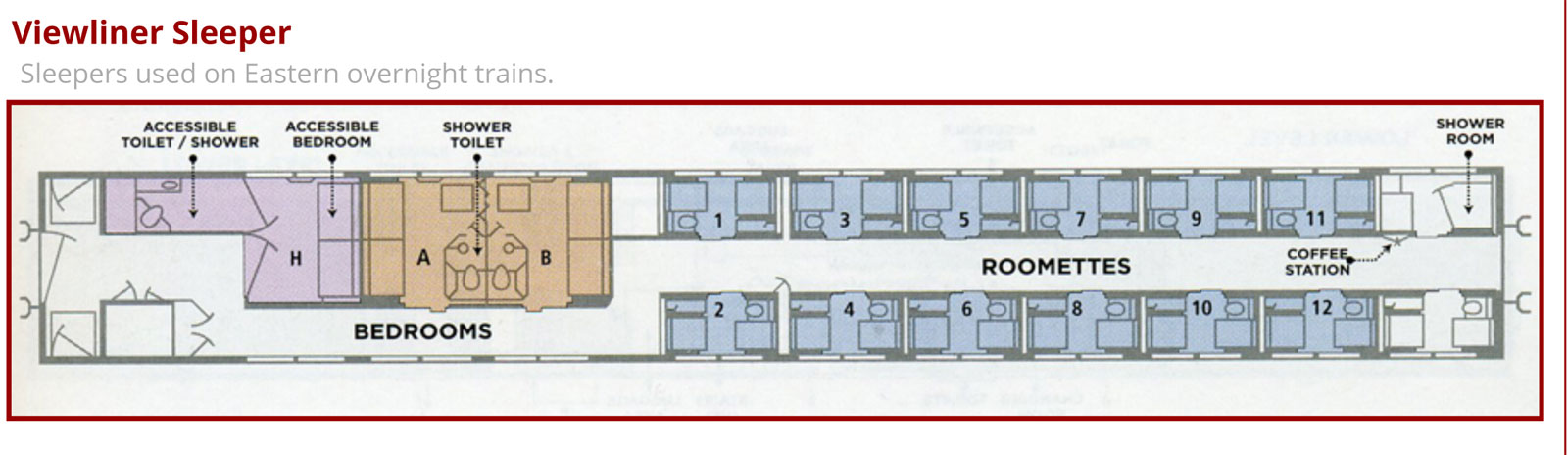 Amtrak Viewliner Sleeper Car Layout Amtrak Viewliner I Sleeper Phase
